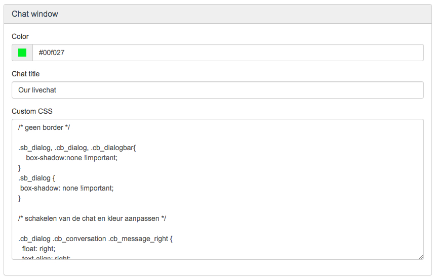 CSS examples – CoBrowser - Chat en Cobrowsing software zonder wachtrij.