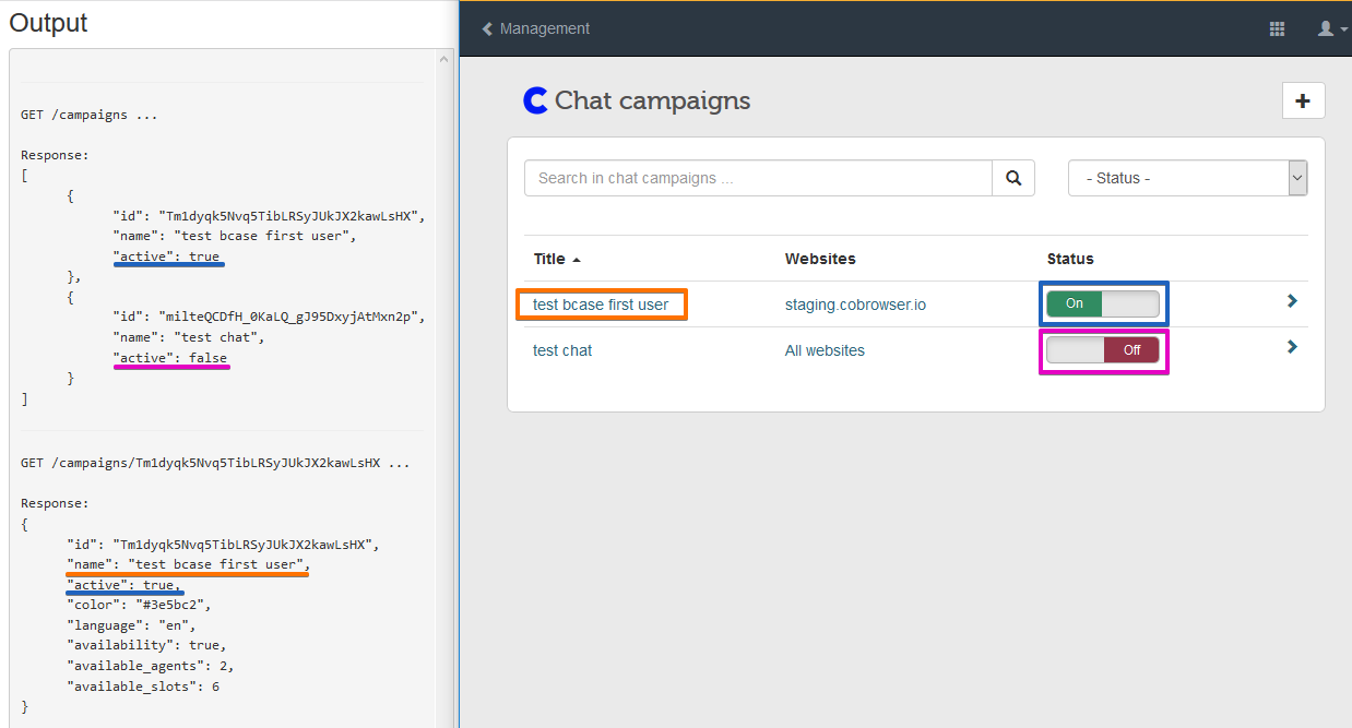 Public API – CoBrowser - Chat en Cobrowsing software zonder wachtrij.