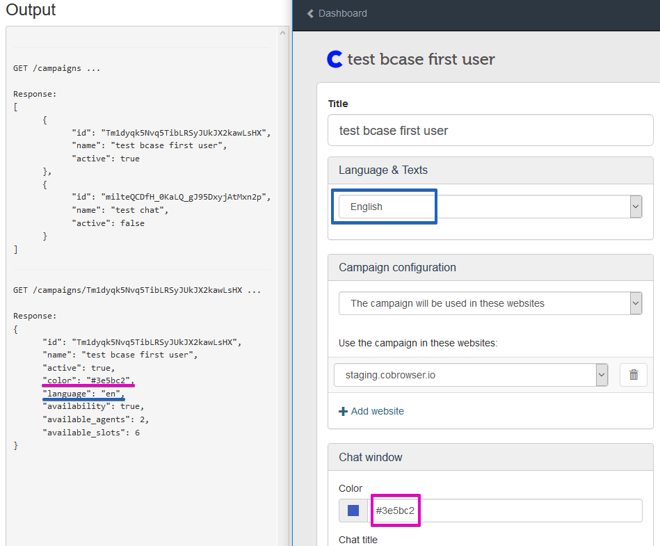 Public API – CoBrowser - Chat en Cobrowsing software zonder wachtrij.