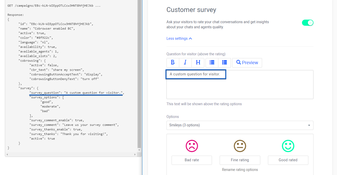 Public API – CoBrowser - Chat en Cobrowsing software zonder wachtrij.