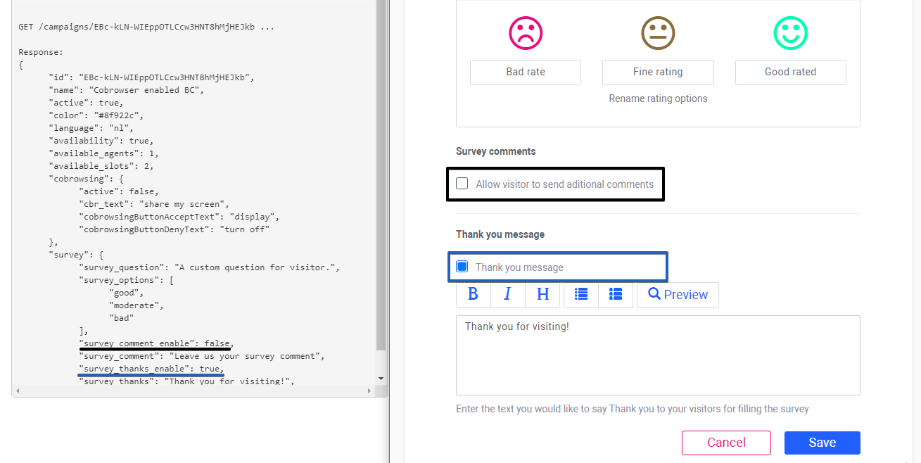 Public API – CoBrowser - Chat en Cobrowsing software zonder wachtrij.